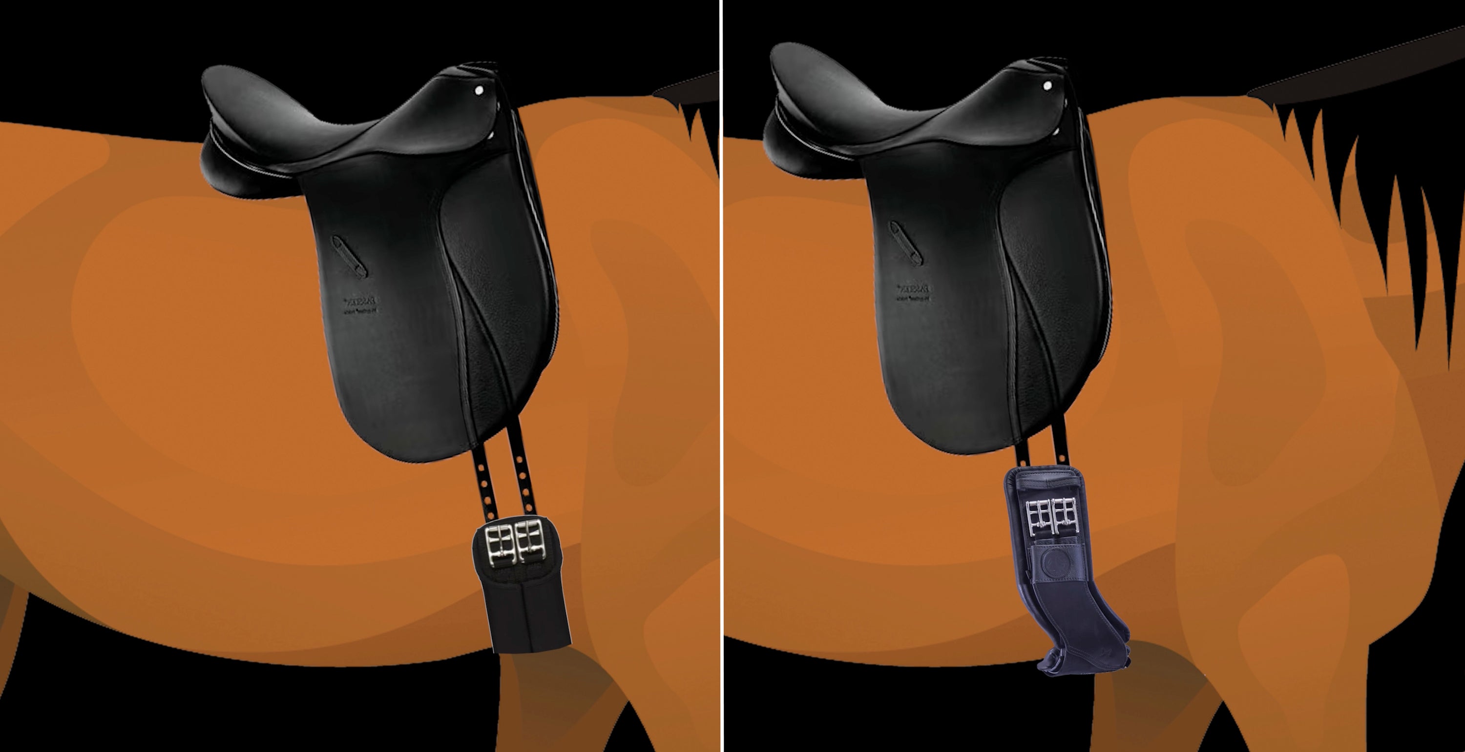 The Good & Bad of Contour (Anatomic) Girths & Cinches – Total Saddle Fit